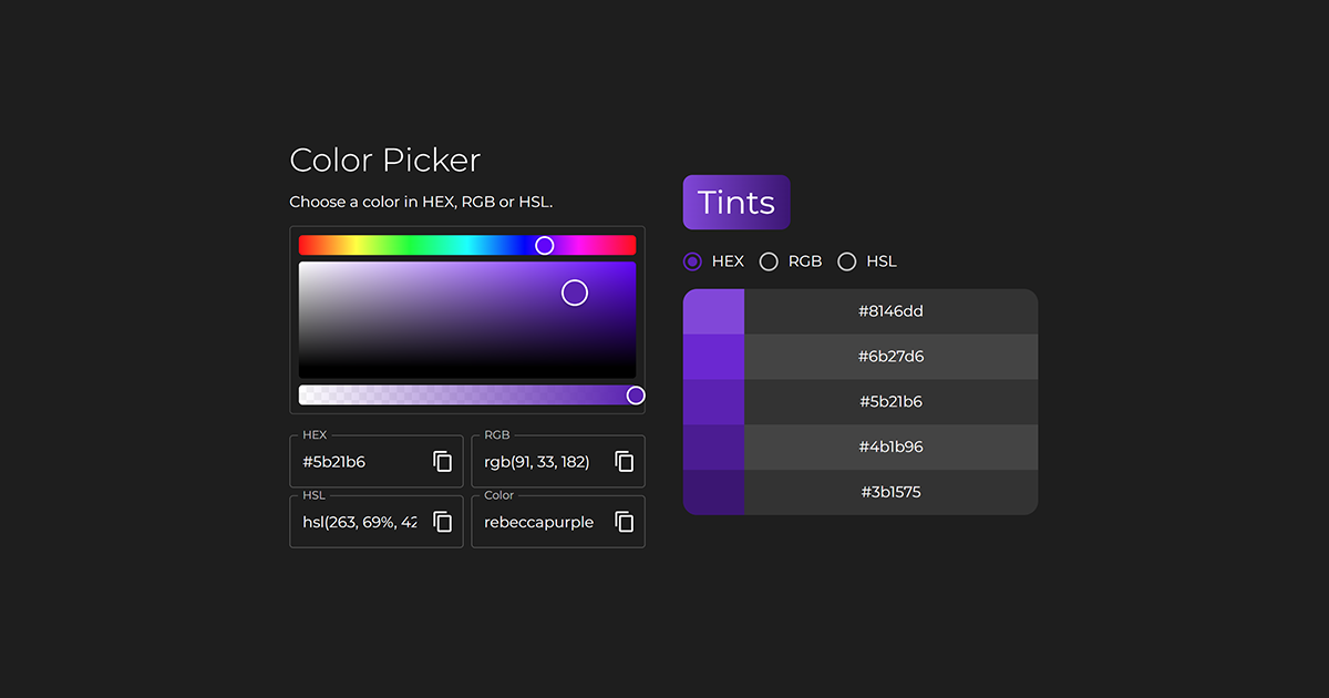 Color Picker | Stratools